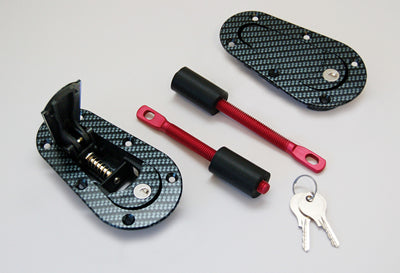 AeroCatch Plus Flush, Carbon, over panser, med lås – Race Support